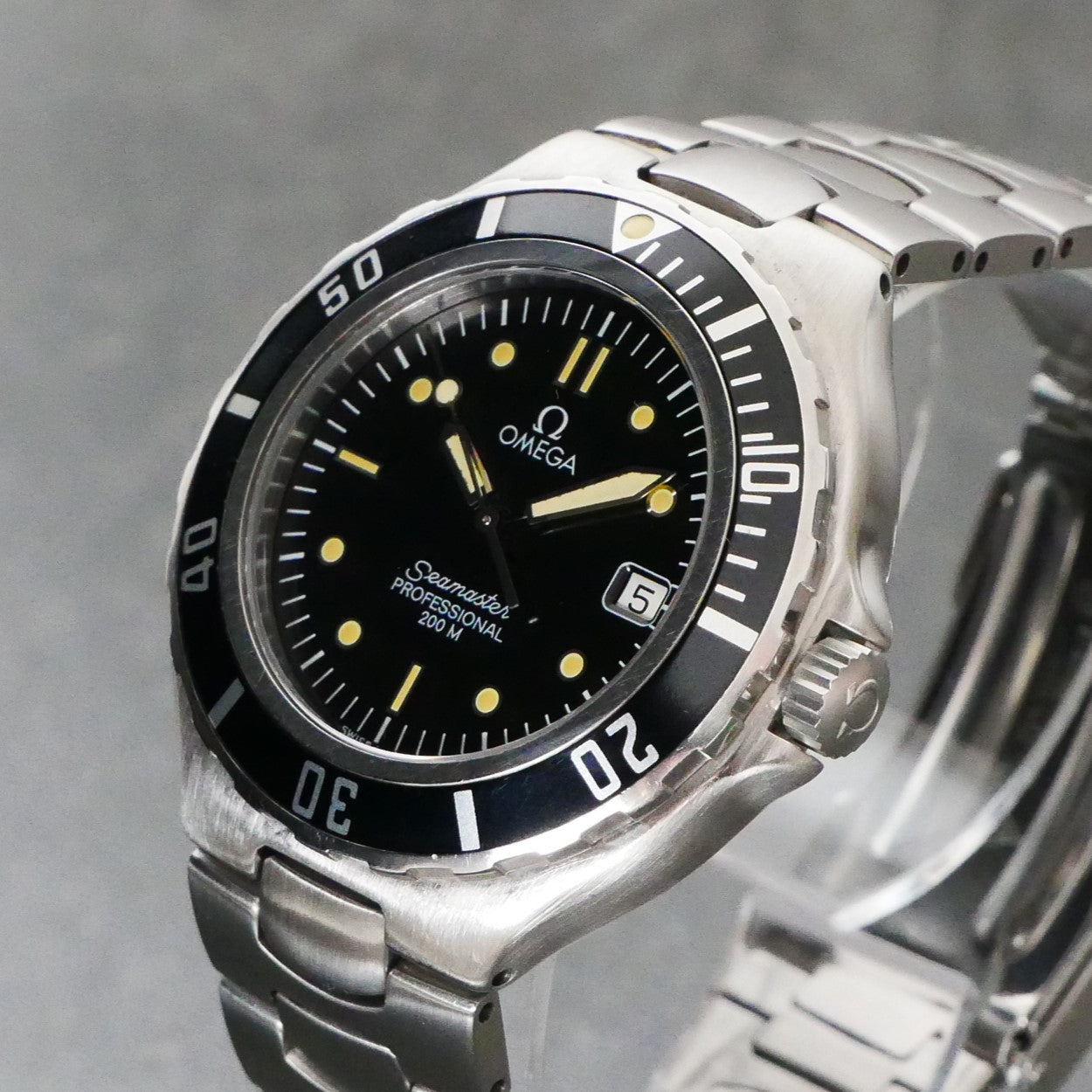 Omega Seamaster 200m (Pre-bond, vintage, Circa 1998), 36mm, Black Dial ...