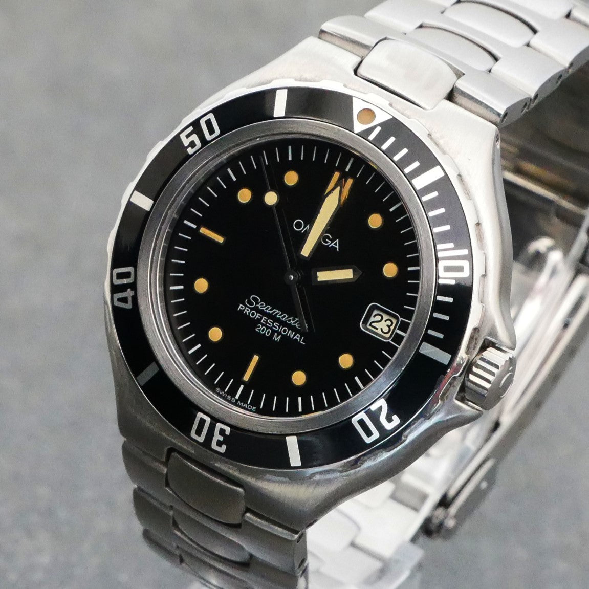 Omega Seamaster 200m (Pre-bond, vintage, Circa 2000), 36mm, Black Dial ...