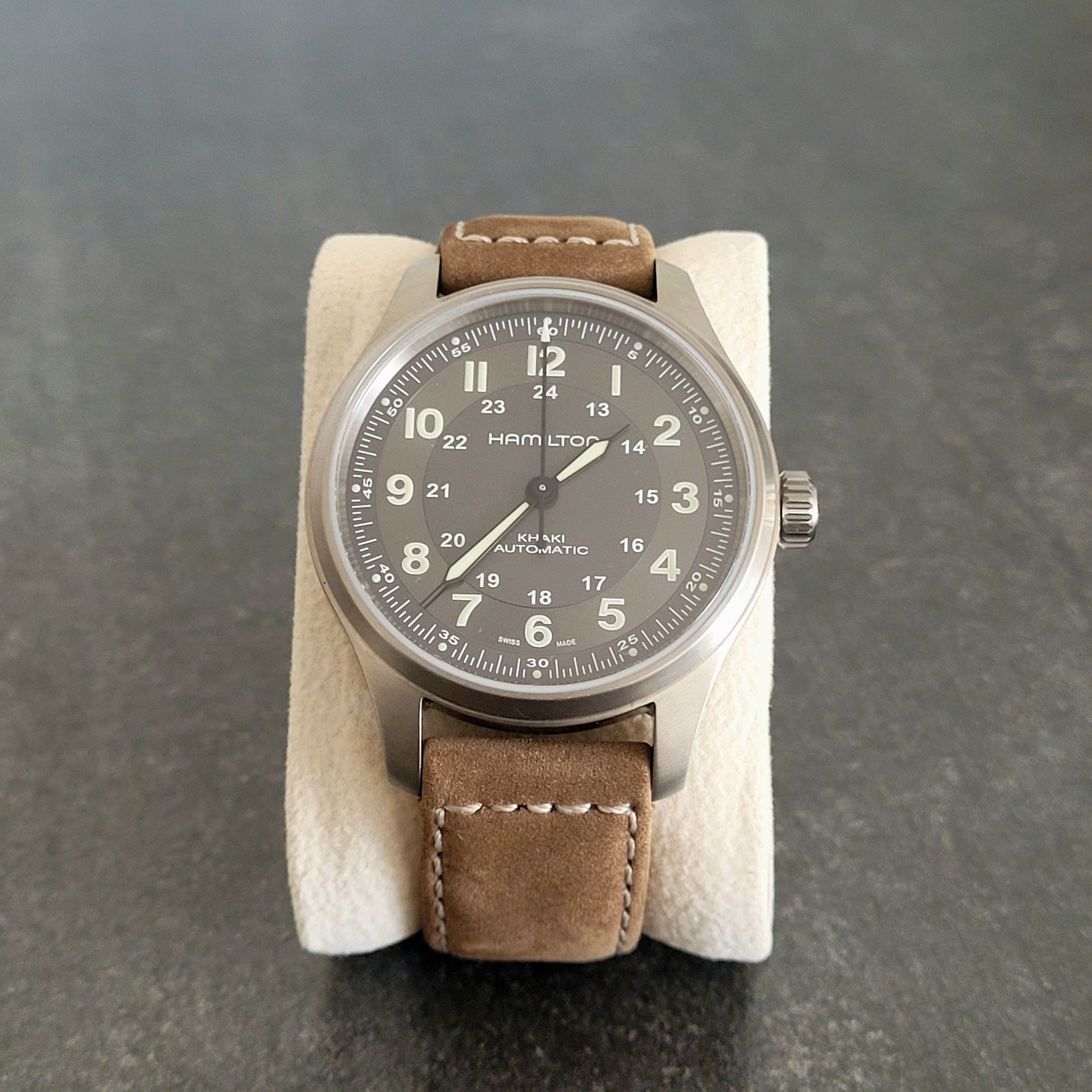 Hamilton, Khaki Field, Titanium, Automatic, 42mm, model H70545550, (fu ...