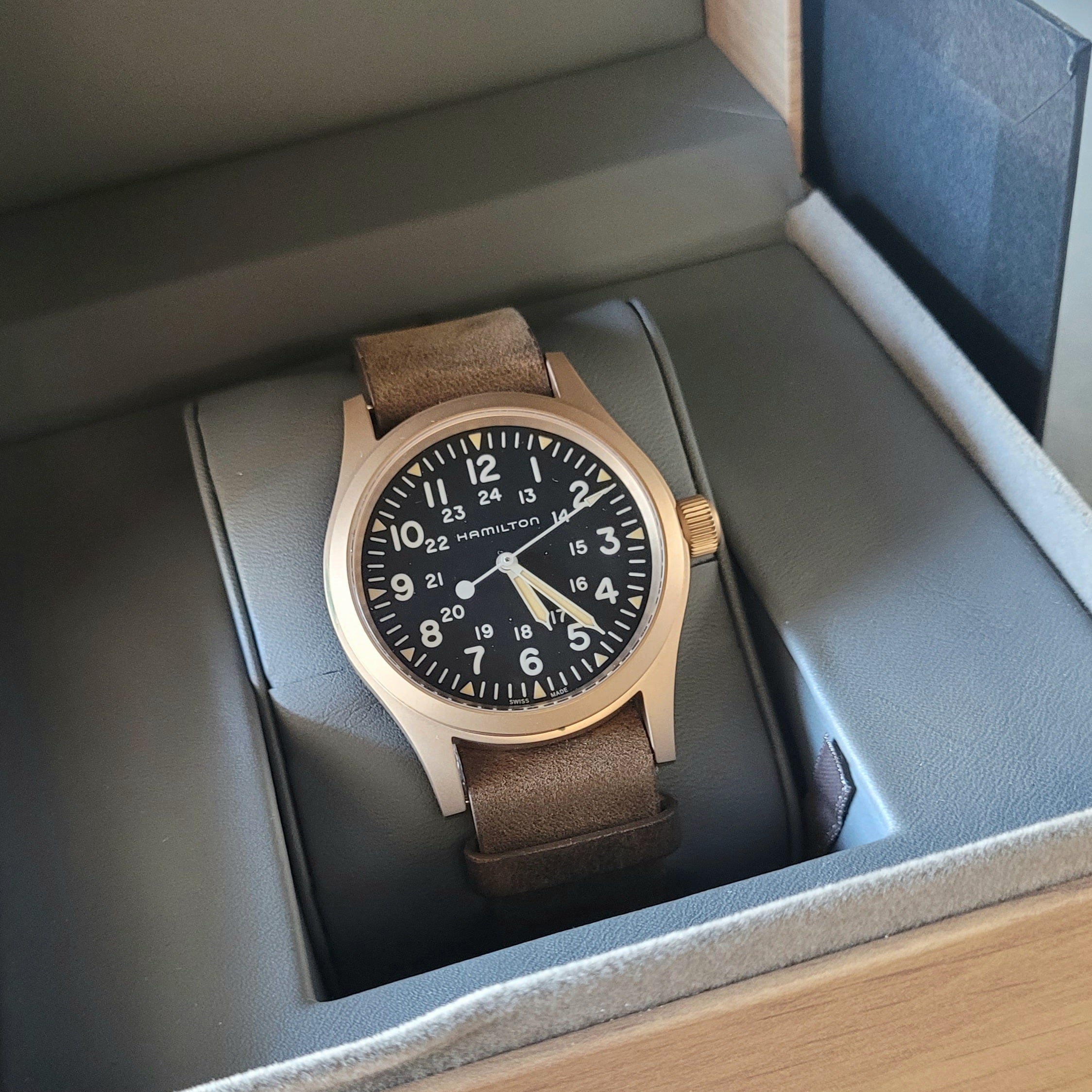 Hamilton, Khaki Field Bronze, Mechanical, 38mm, H69459530 – Timeless Luxury